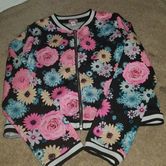 Jackets & Coats | Flower Bomber Jacket | Poshmark